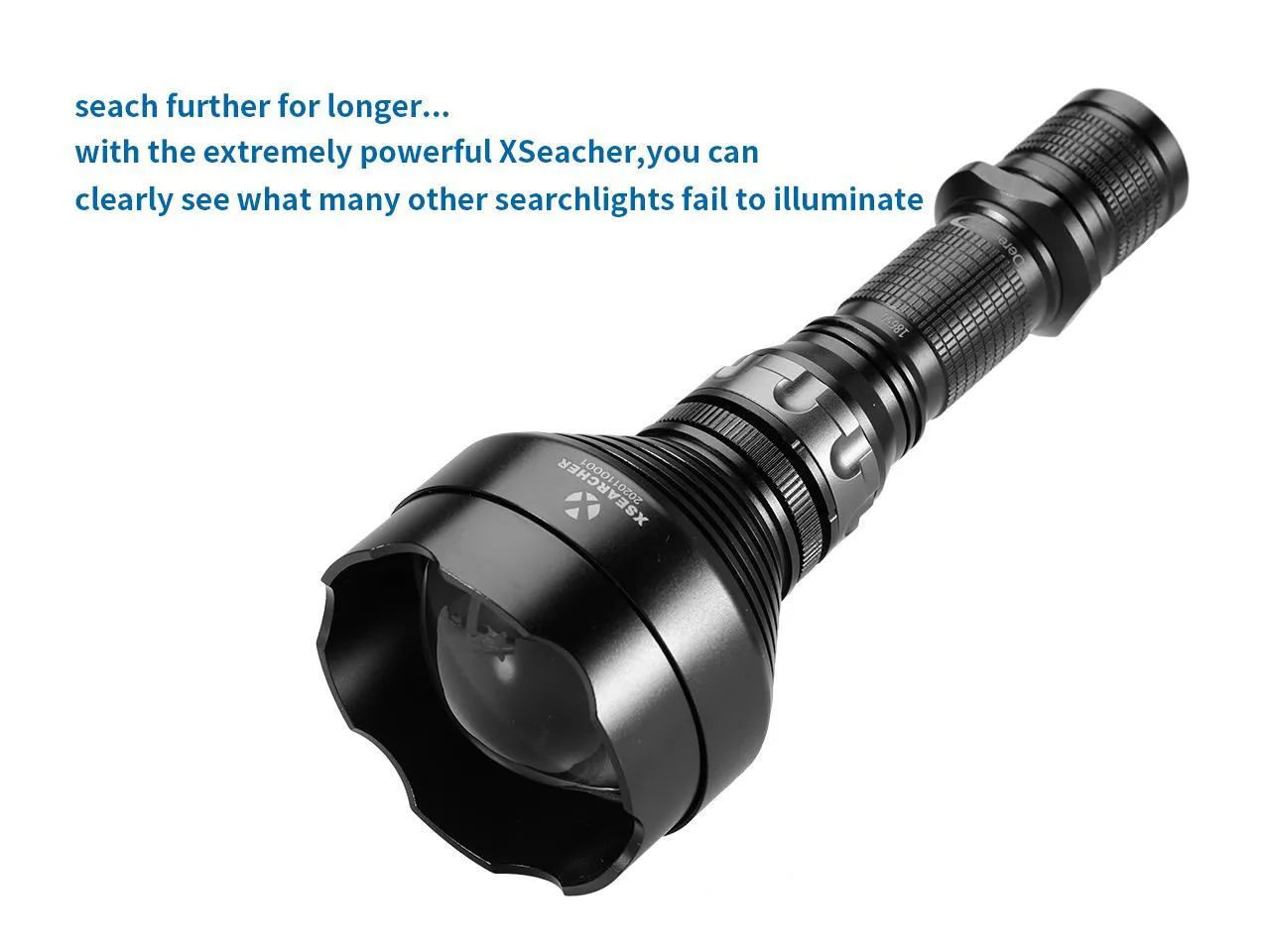 Super Bright Rechargeable LED Torch - XSeacher-4s Powerful Flashlight ...