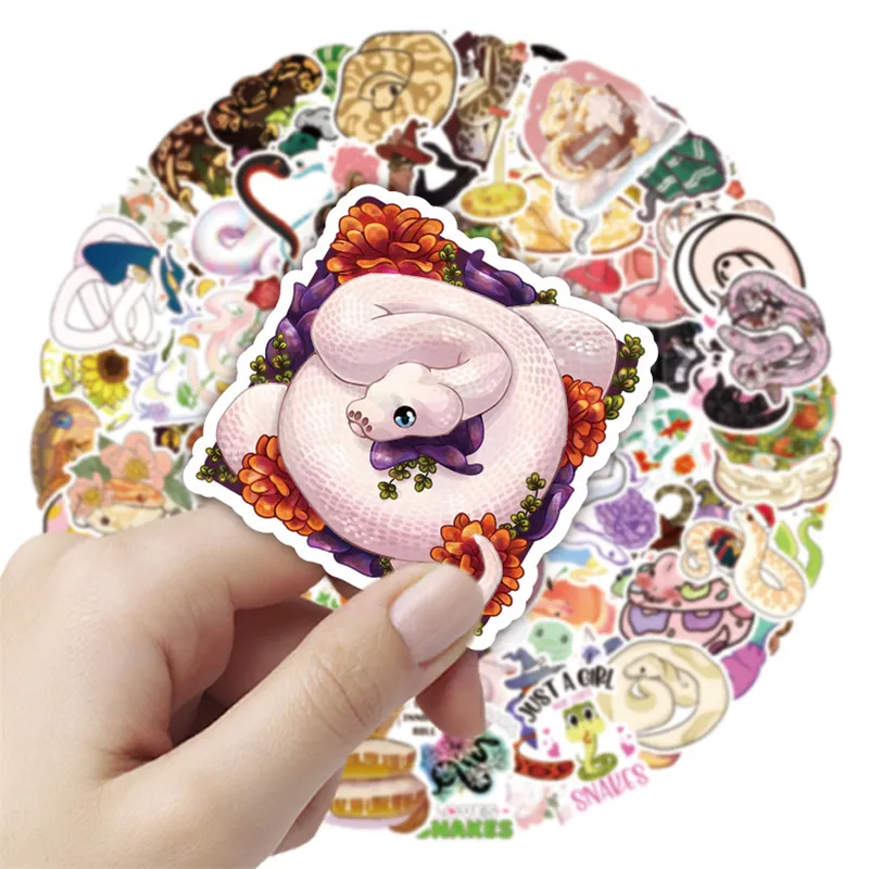 Cartoon Snake Stickers Cute Serpent Decals For Kids, Skateboard, Car ...