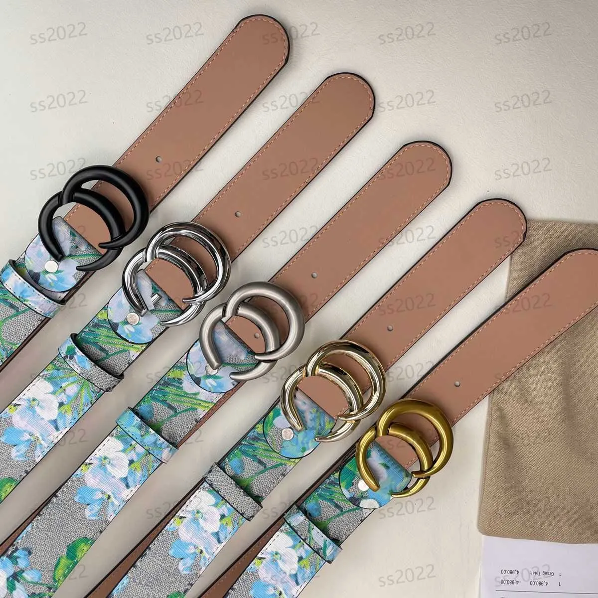 Men Designers Belts Classic Fashion Luxury Casual Letter Smooth Buckle ...