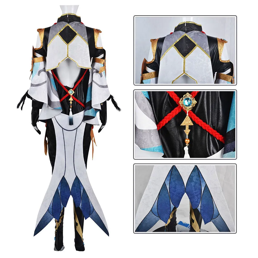 Genshin Impact Shenhe Cosplay Costume Outfit For Persona 5 Anime Fans ...