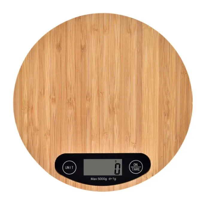 Wholesale Digital Round Bamboo Panel Scale For Household Kitchen Tape ...