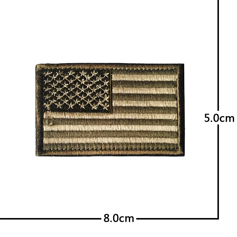 American Flag USA Broidered Tactical Tactical Brand Avec Finner En ...