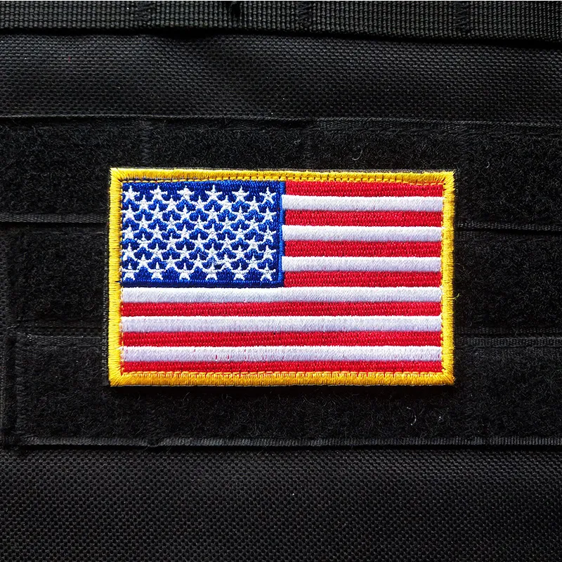 American Flag USA Broidered Tactical Tactical Brand Avec Finner En ...