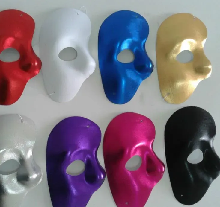 Phantom of the Opera Mask - Elegant Half Face Masquerade Mask for Men ...