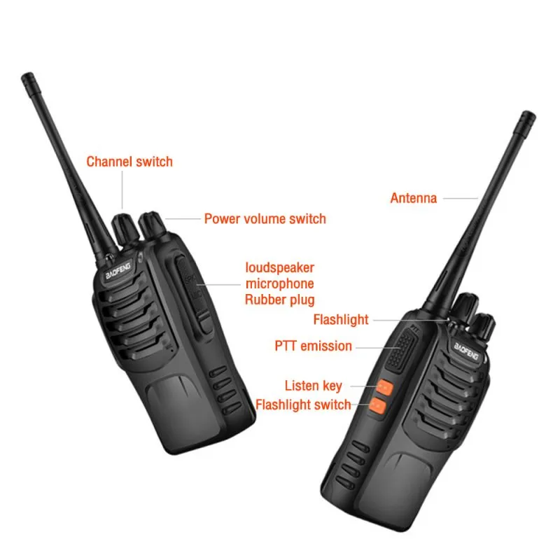 Baofeng BF 888S Long Range Walkie Talkie: 5W Portable Handheld ...