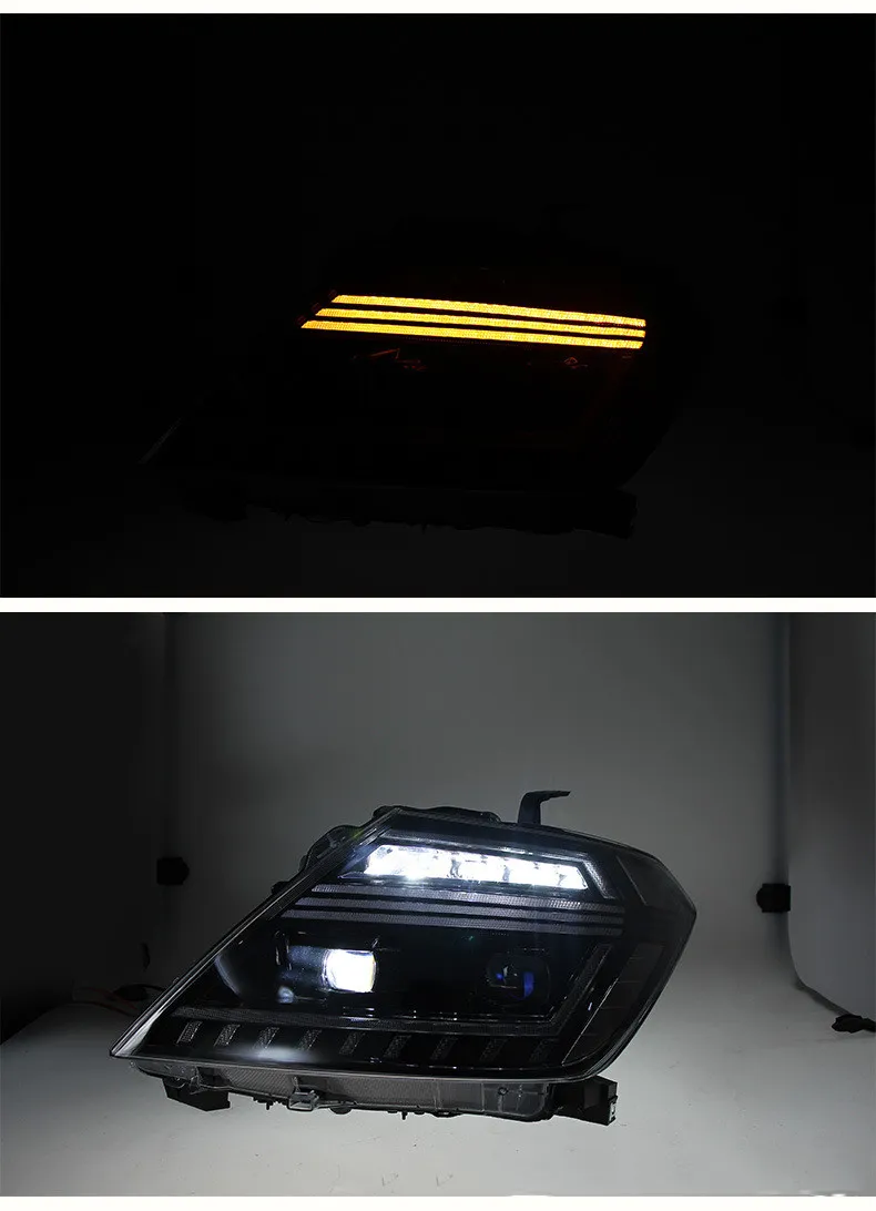 LED Headlights Assembly: Full LED Lens Driving Lights High Low Beam ...
