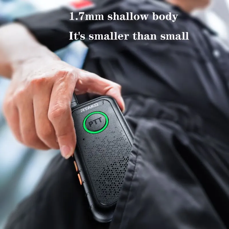 Mini Walkie Talkies 2 Pack Ultra Thin, High Power 5 10km Range, Perfect ...