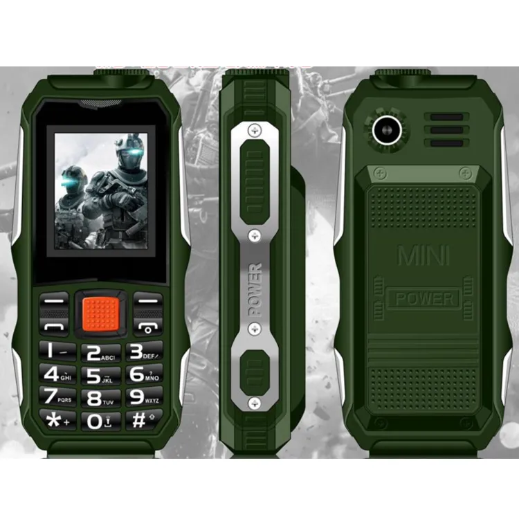 Rugged Senior Phone - Loud Voice, SOS Button, Camera, Flashlight, Three ...