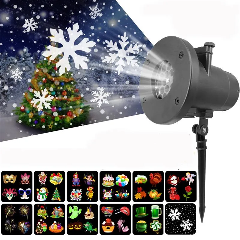 Waterproof Pixel Led Light Snowflake Spotlight For Outdoor Christmas ...