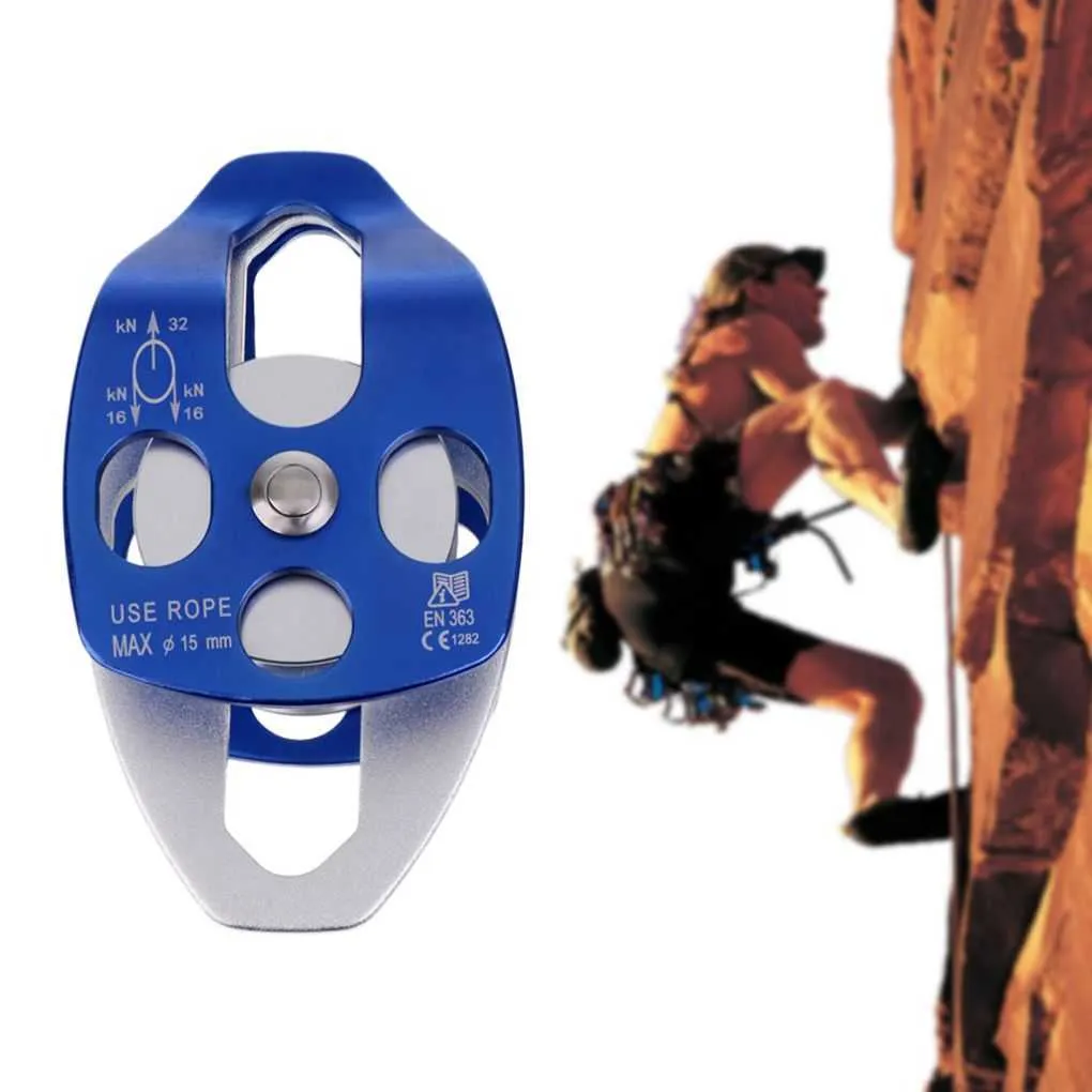 DHgate.com:Rock Protection 2 Pieces Climbing Dual Side Pulley with ...