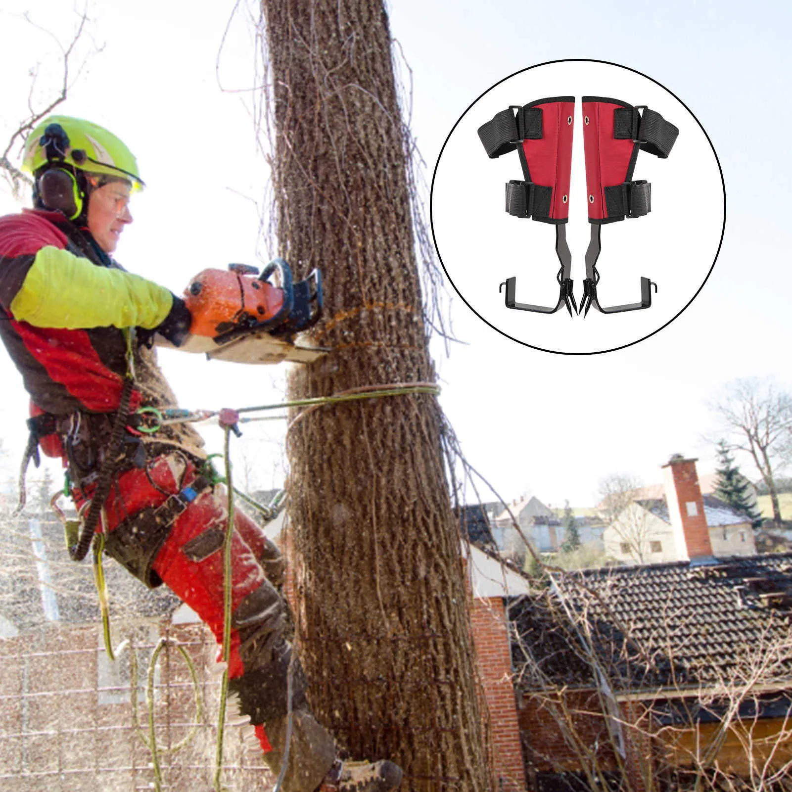 DHgate.com:Adjustable Tree Climbing Spikes Set, Camping Tree Climbing ...