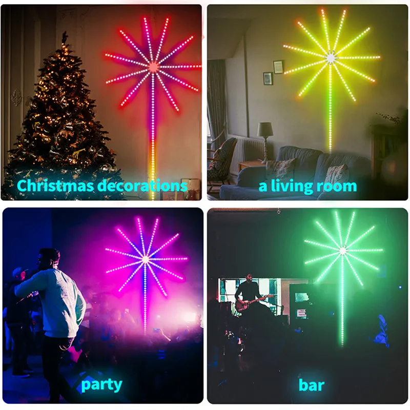 Programmable Led Christmas Lights, Diy Music Fireworks Led Strip Dream ...