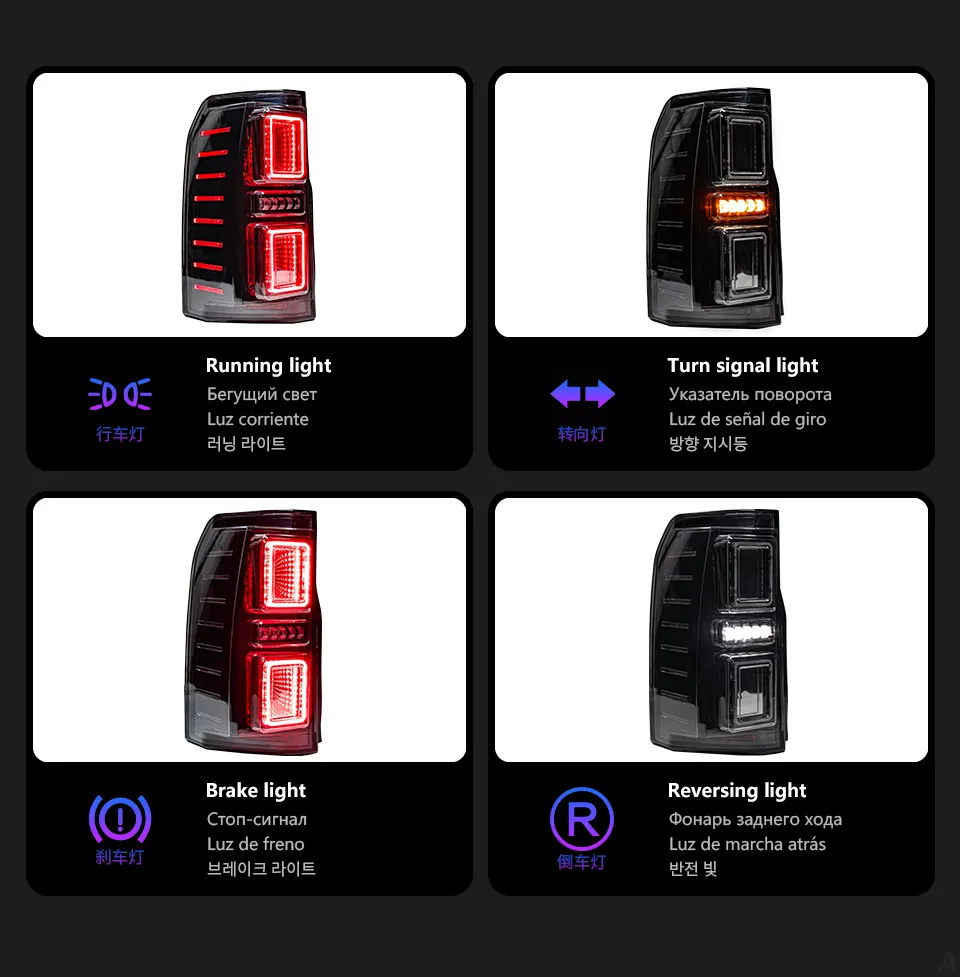 Premium LED Rear Lights Assembly Enhanced Safety, Dynamic Animation ...