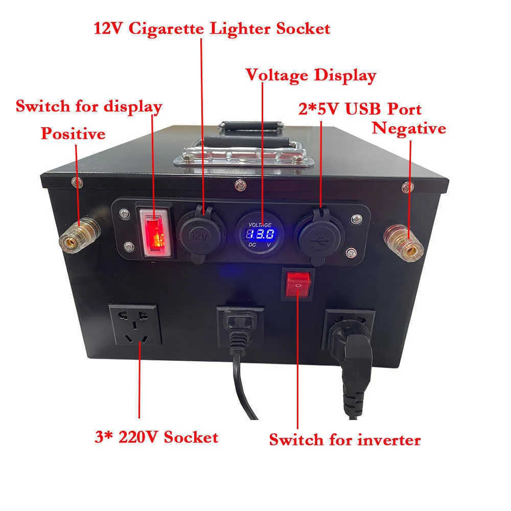Portable 12V 120Ah Solar Generator: Eco-Friendly LifePO4 Power Station ...