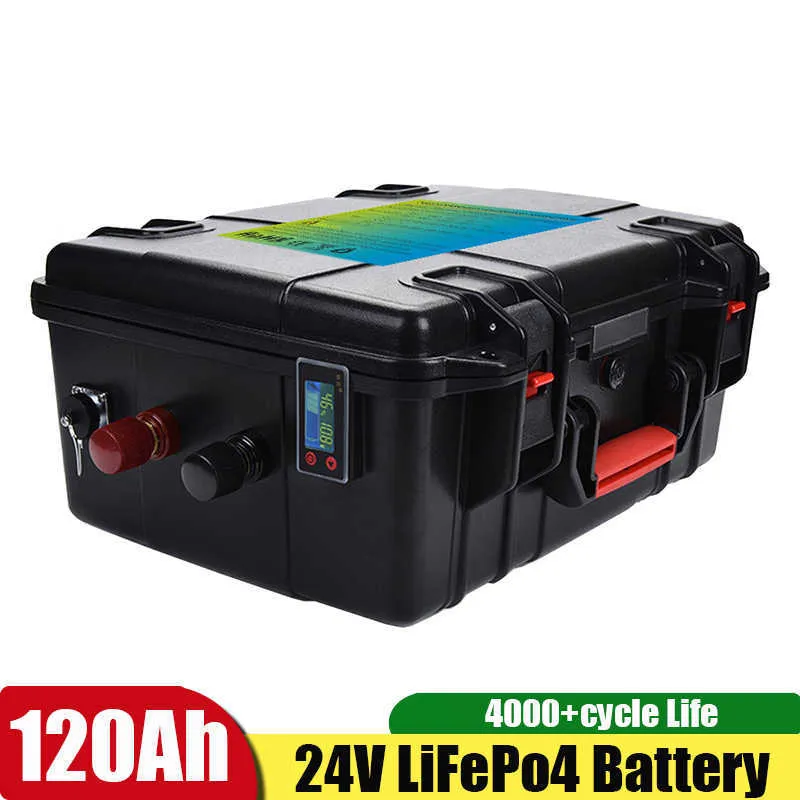 Waterproof IP67 Lifepo4 24V 120Ah Lithium Battery For 80lbs 88lbs ...