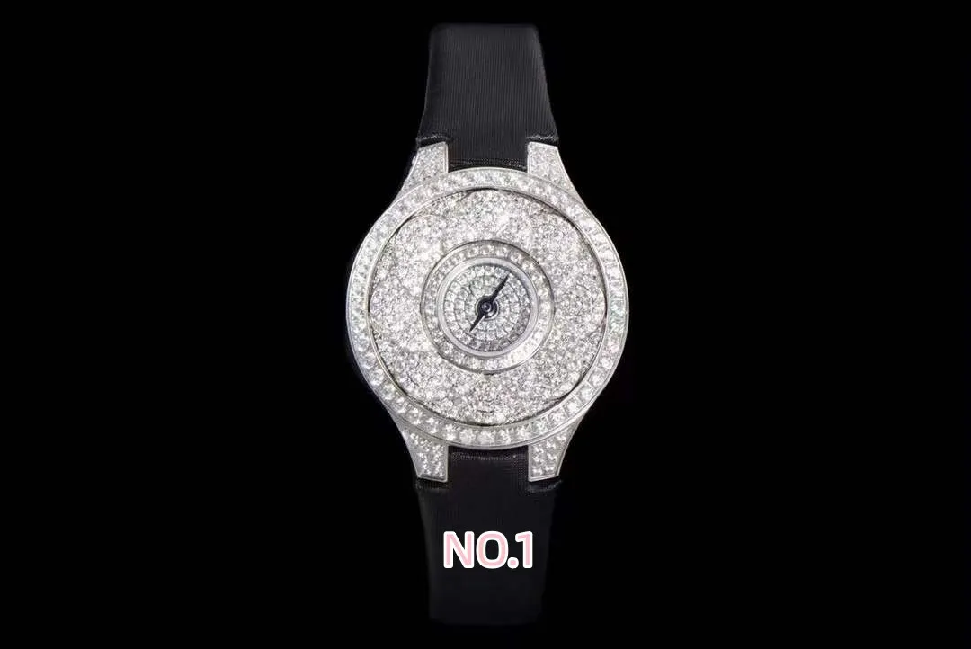 Luxury Women's Diamond Watch - Elegant Butterfly & Flower Design ...