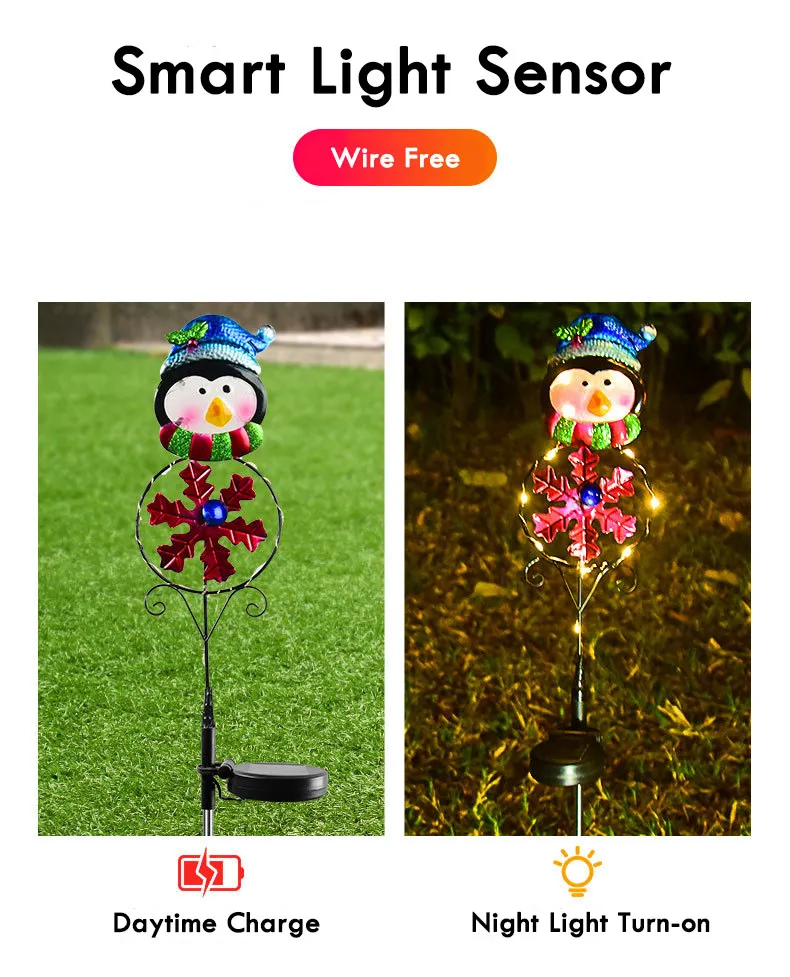 DHgate.com:Solar Santa Garden Lights Outdoor Christmas Lawn Lamp Lights ...