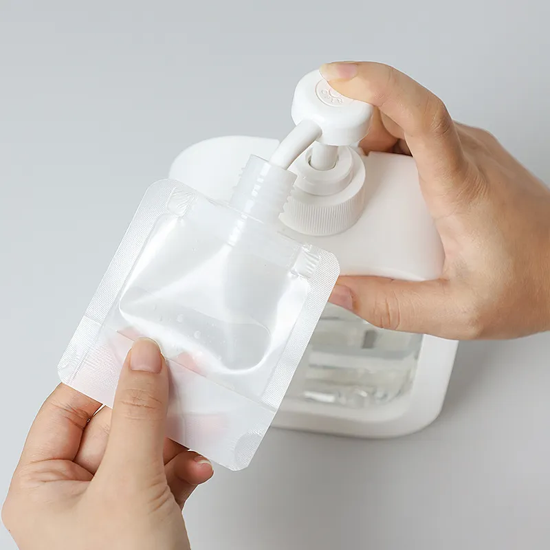 DHgate.com:Clear Travel Refillable Empty Squeeze Pouches - Stand-up ...