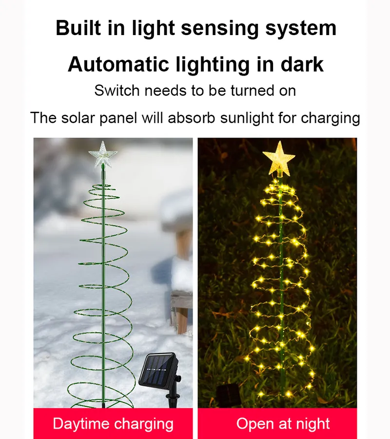 DHgate.com:Solar Starry Tree Light Qty: 1 - IP65 Waterproof Garden ...