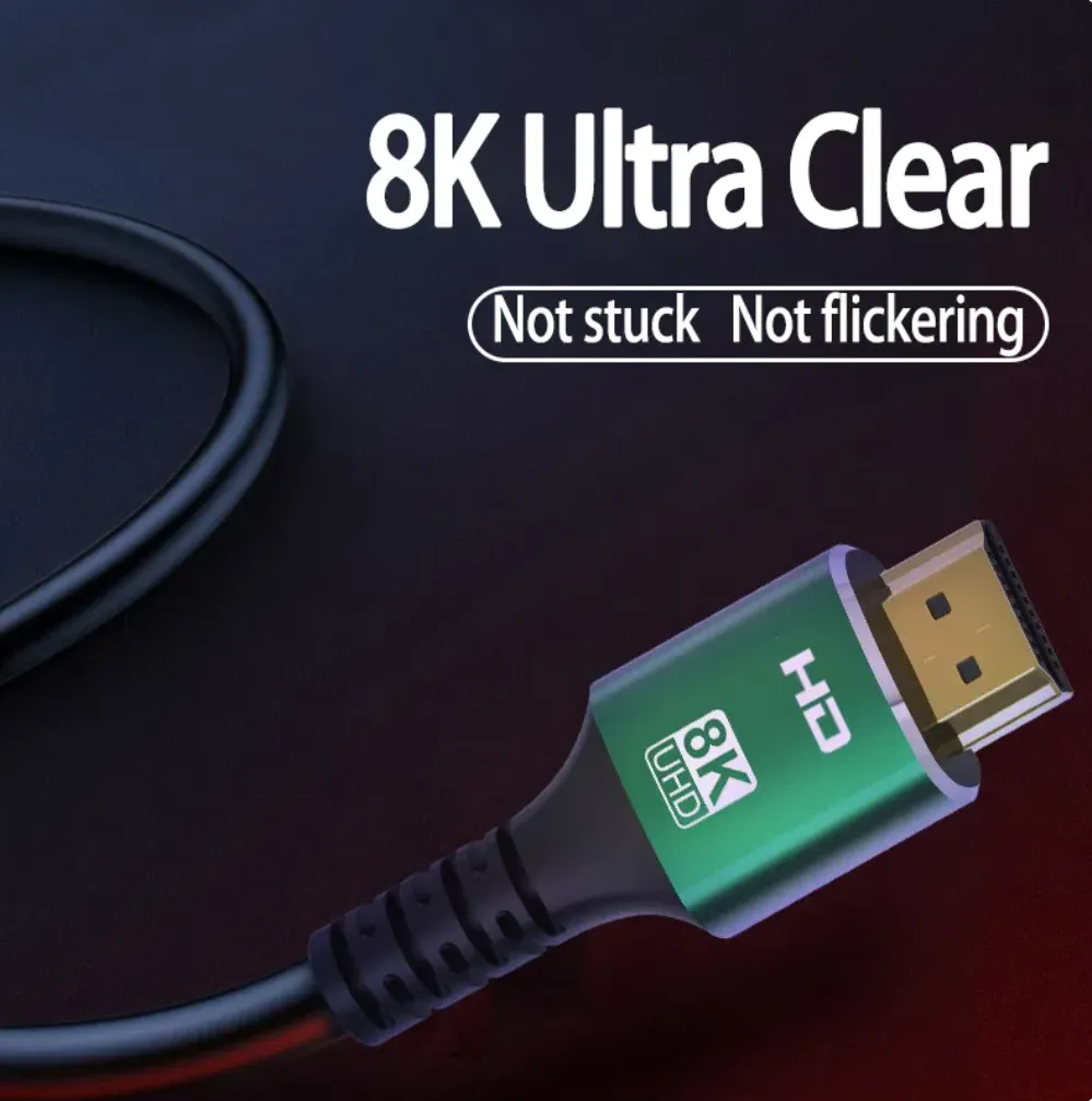 8K@60Hz HD2.1 Oxygen Free Copper Mi HD Cable Wire HD Connection Cable ...