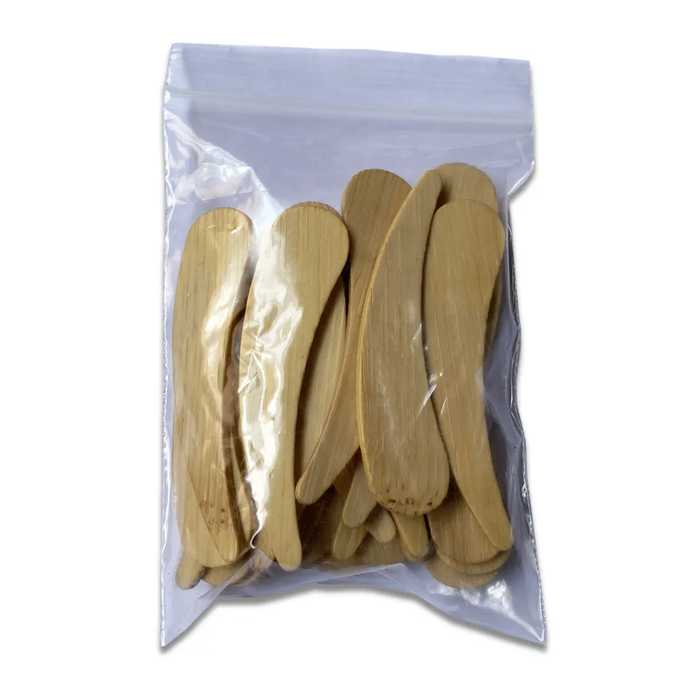 Bamboo Face Cream Spoon Curved Skin Care Beauty Spatula Spoons Eye ...