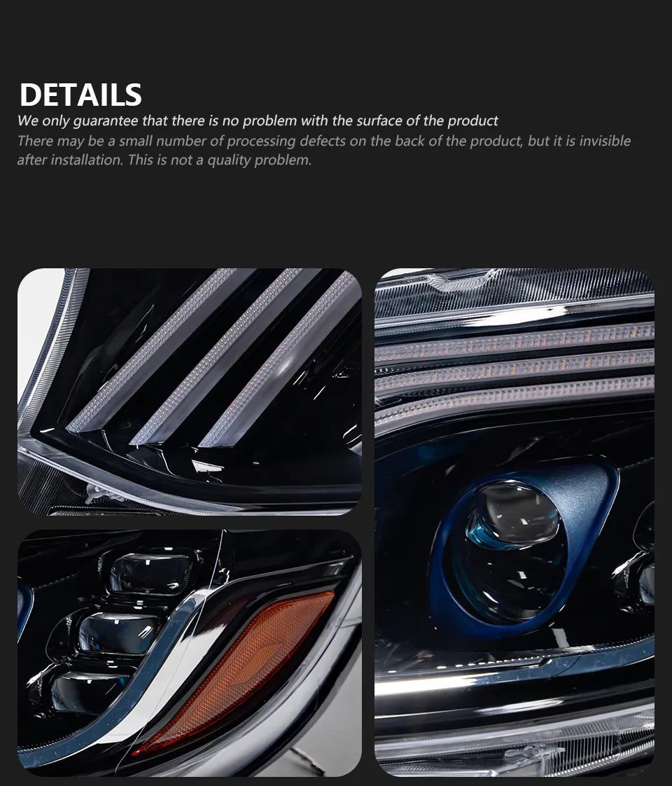 Benz Sprinter Headlights 2018 Maybach Style LED Daytime Running Lights ...