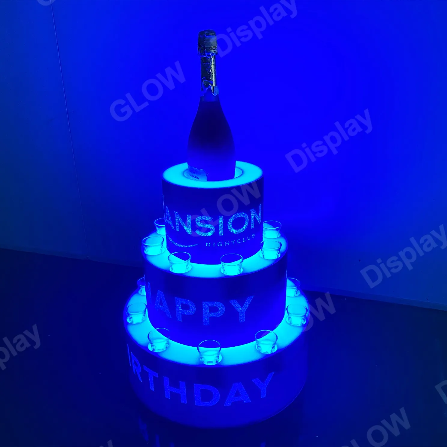 LED Cake Stand | Illuminated 3 Tier Party Cake Bar VIP Events, Lounge ...