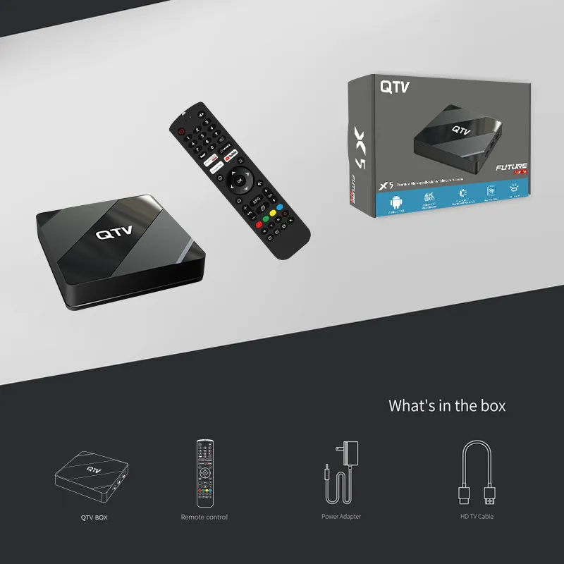 QTV X5 Android 10,0 TV Box Receptor De Middleware Allwinner H616 2GB ...