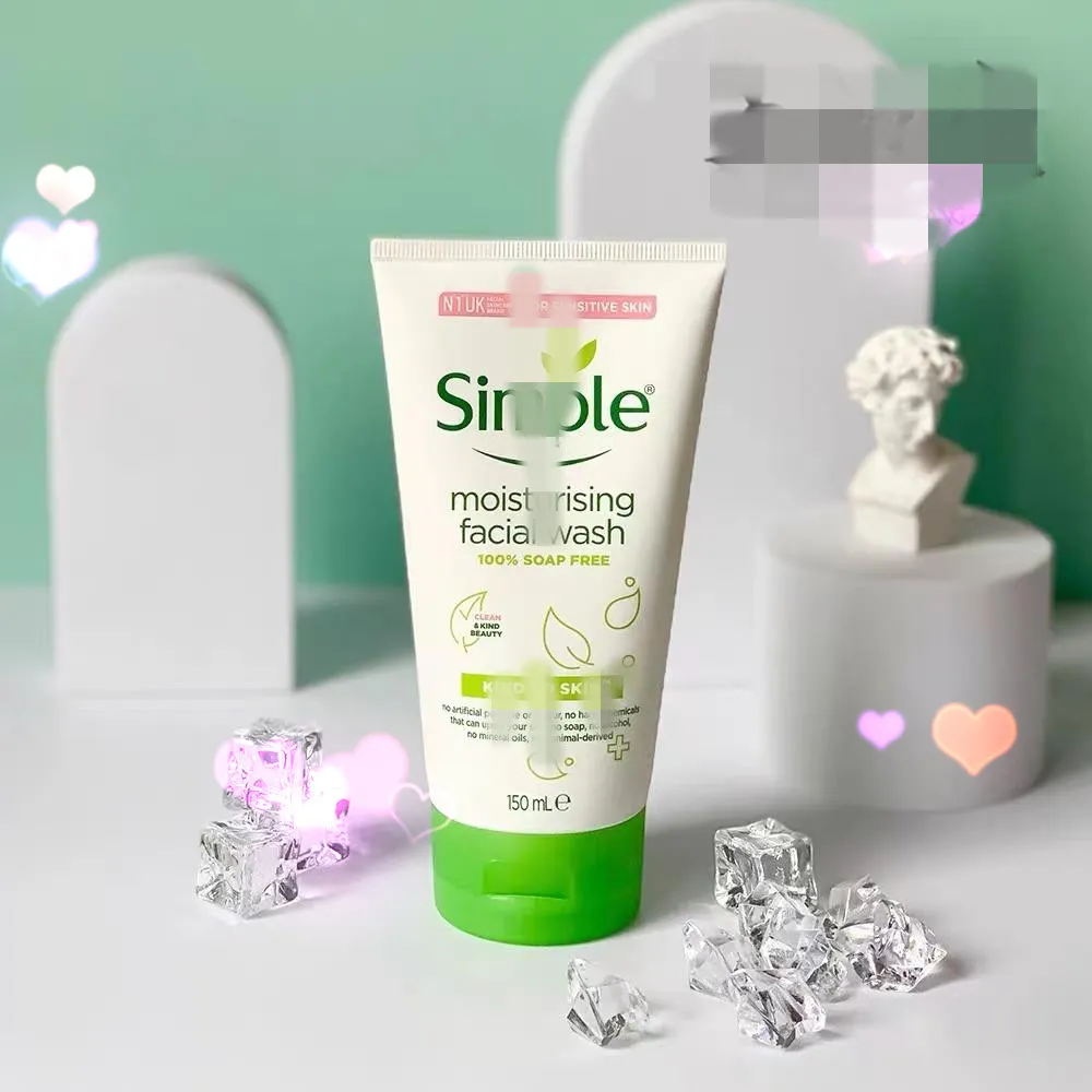 Simple Moisturizing Face Wash, 150ml, Gentle Daily Skin Care Routine ...