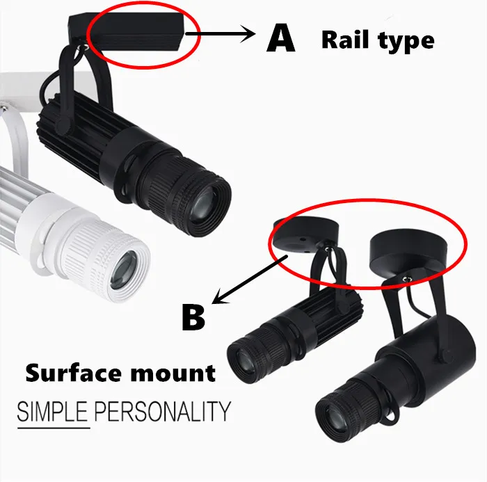 Dimmable LED Zoom Recessed Spotlights With Adjustable Focus For Stage ...