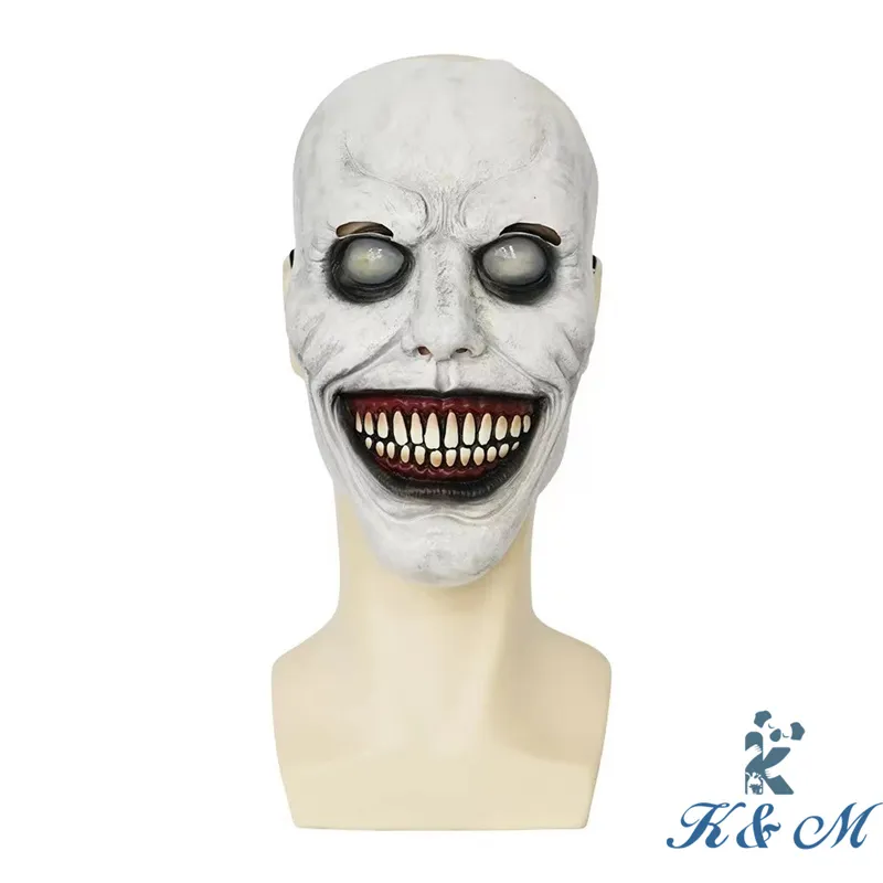Creepy Smiling Demon Halloween Mask - Scary Horror Face, Evil Cosplay ...