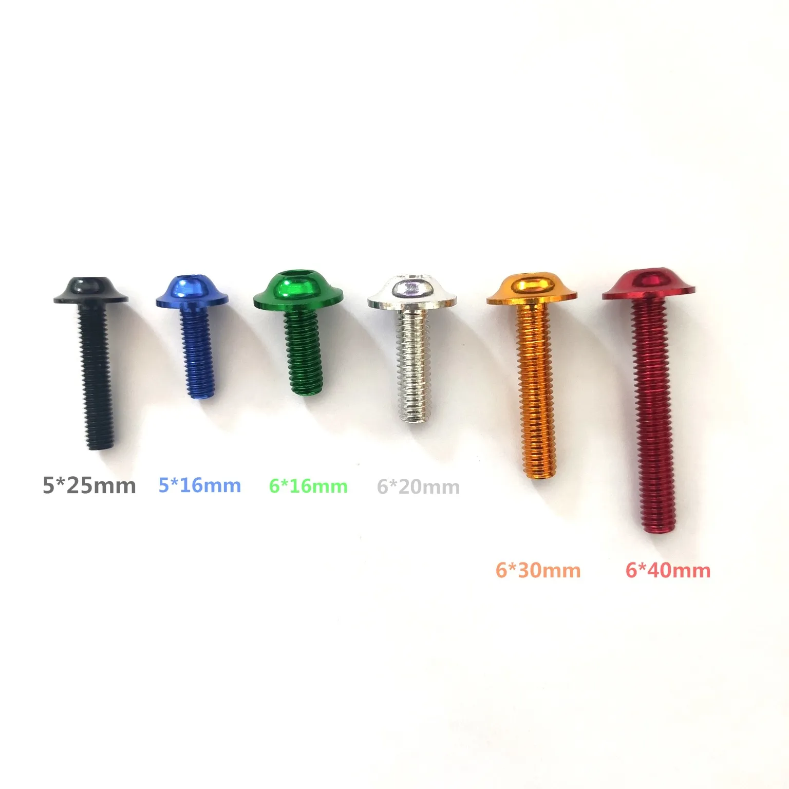 Custom Motorcycle Screws Kit - Colorful Aluminum Alloy Hex Socket Bolts ...