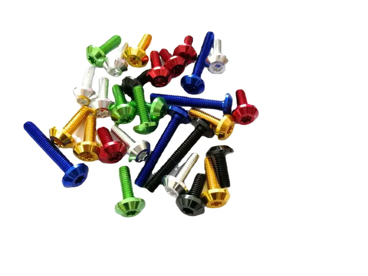 Custom Motorcycle Screws Kit - Colorful Aluminum Alloy Hex Socket Bolts ...