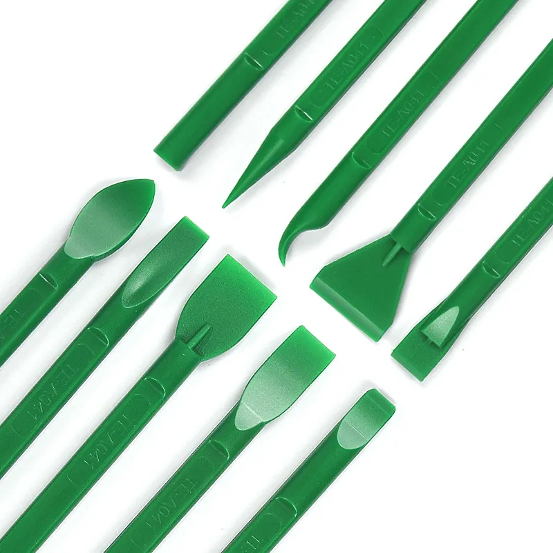 10 In 1 Repair Tool Kit Green Plastic Pry Opening Tools Set For IPhone ...