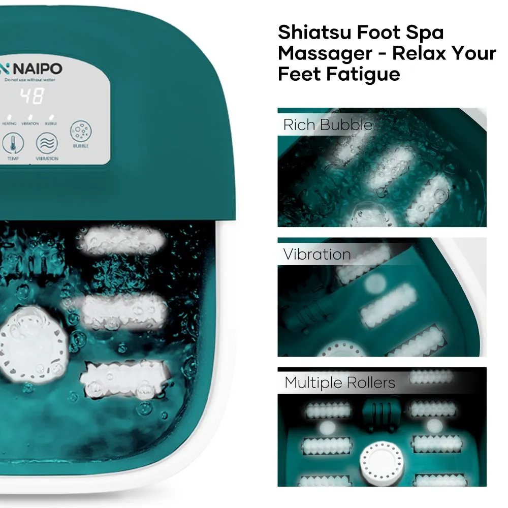 Electric Foot Bath With Heat Massage Foot Basin With Feet Rollers ...