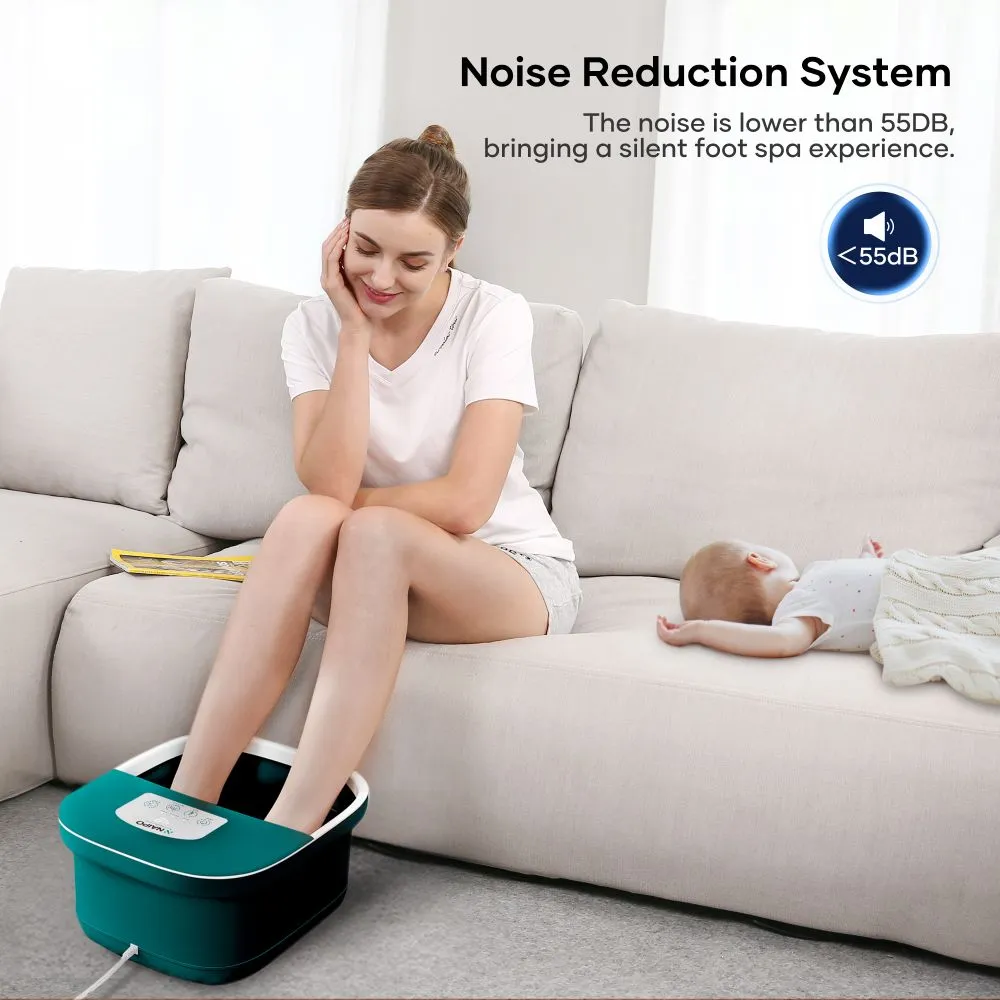 Electric Foot Bath With Heat Massage Foot Basin With Feet Rollers ...
