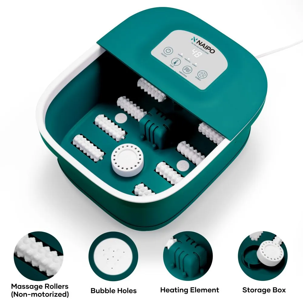 Electric Foot Bath With Heat Massage Foot Basin With Feet Rollers ...