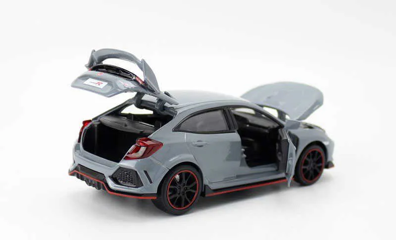 1/32 Scale Diecast Honda Type R Hatchback Model Sports Cars With Sound ...