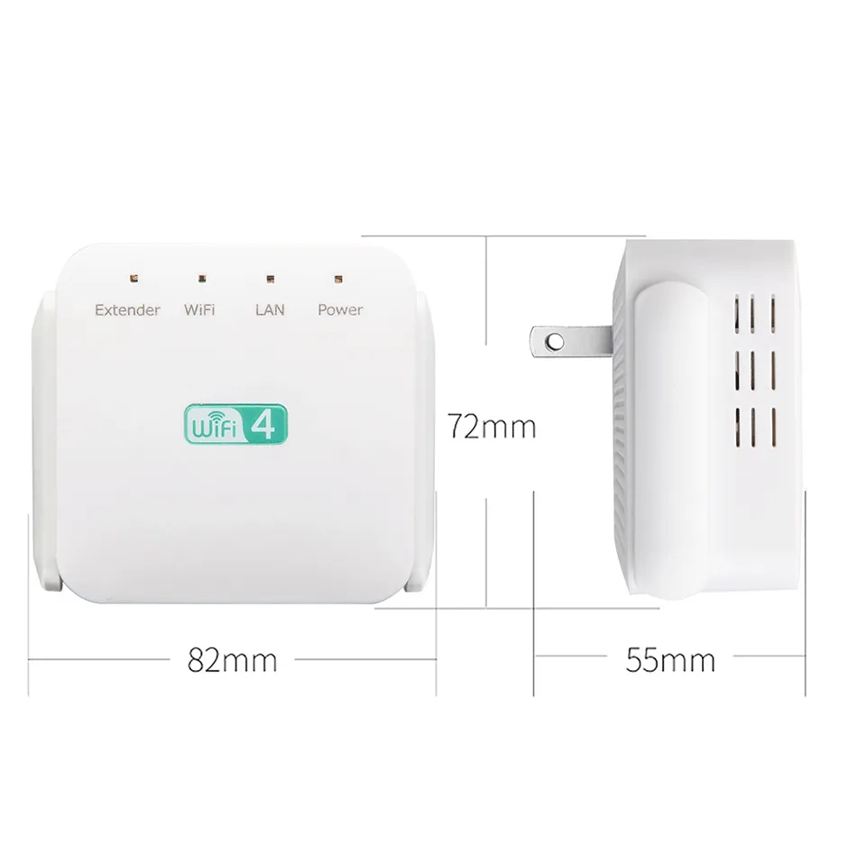 WD 611U Wireless Wi Fi Repeater 300Mbps Dual Antenna Long Range 2.4G Wi ...