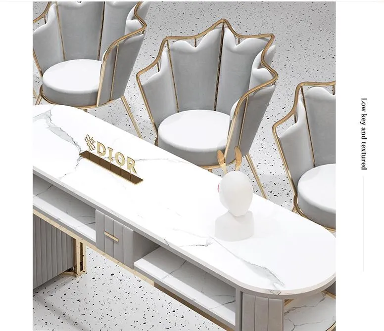 Modern Manicure Table: Nordic Vanity Salon Station Professional Nail ...