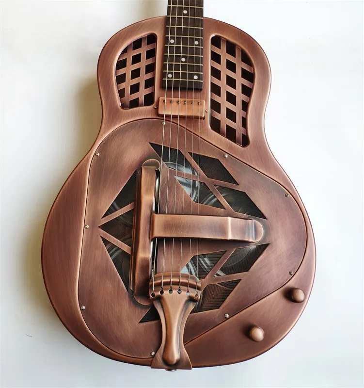 Jonathan 19 Series 41 Resonator Guitar - Metal Body Duolian Dobro Style ...