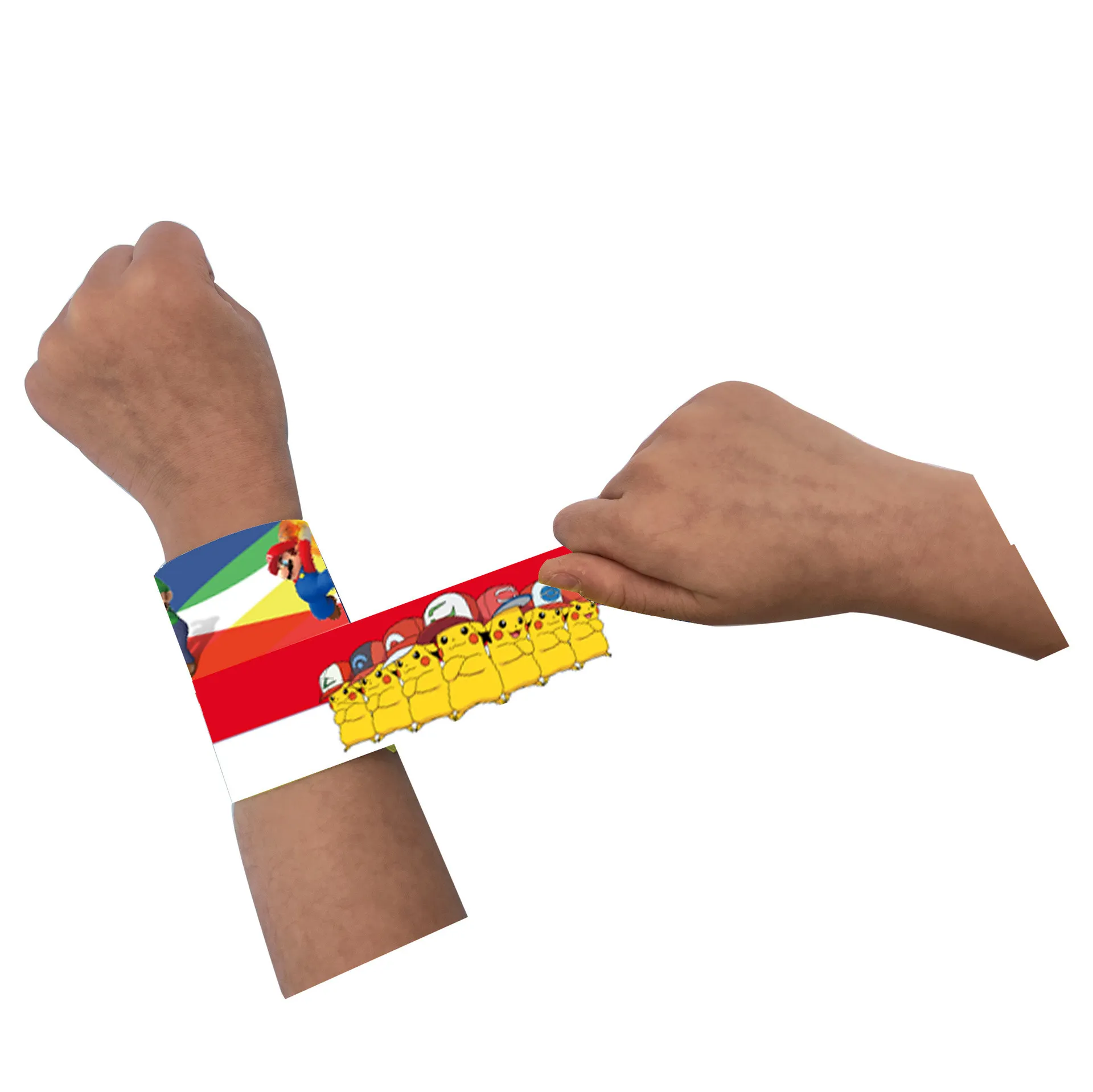 Pokemon Toys Snap Bracelets Pikachu Anime Wristband Child Pocket Slap ...