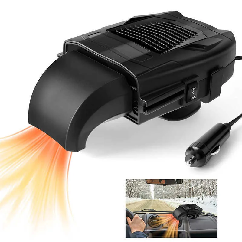 Portable Heater Car 12V Auto Car Heater & Cooling Fan With 360 Degree ...