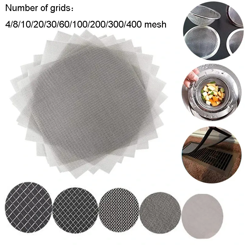 Fine Mesh Strainer Sheets - 30x30cm Stainless Steel Woven Wire Cloth ...
