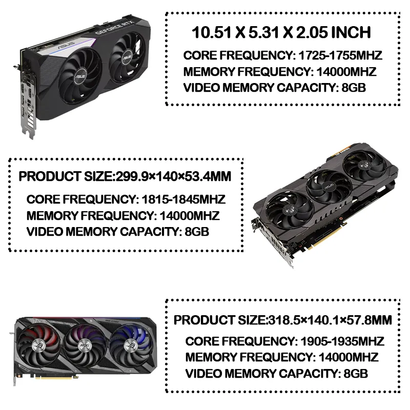GeForce RTX 3070 Graphics Card - 8GB GDDR6, High Performance 256-bit ...