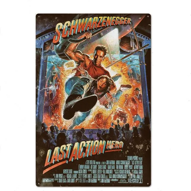 Action Movie Red Heat Metal Painting Poster Plaque Vintage Metal Famous ...