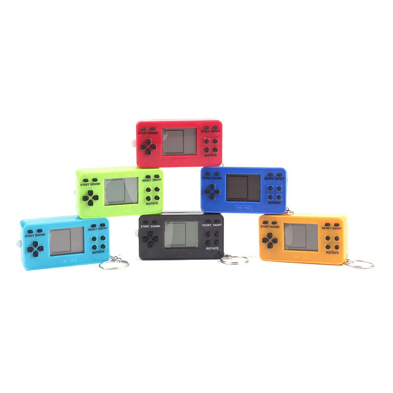 Mini Handheld Portable Game Players Retro Game Box Keychain Built In 26 ...