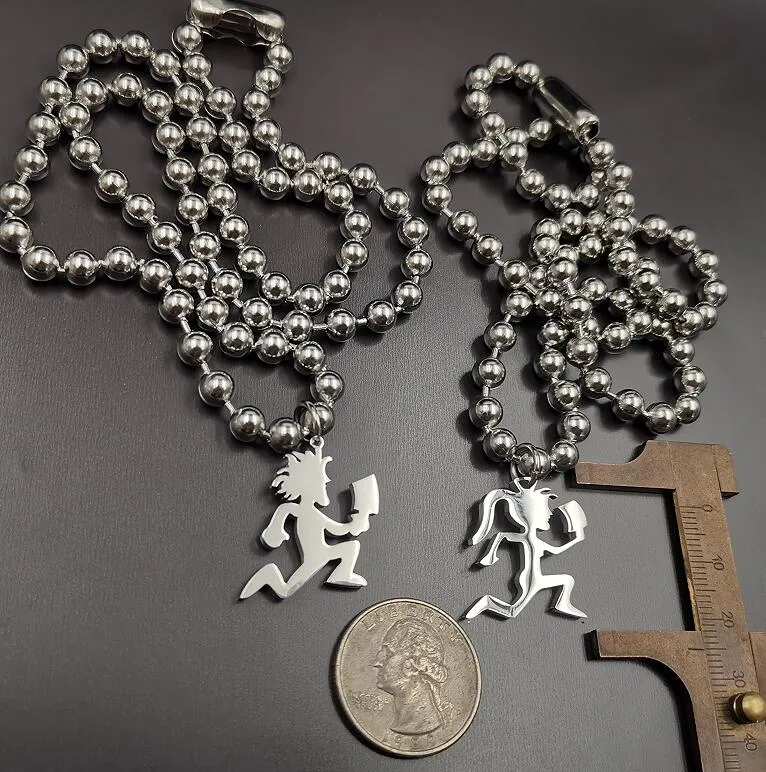 Choose ICP Hatchetman Necklace Stainless Steel 1 Pendant Charm With 6mm ...