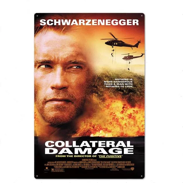 Action Movie Red Heat Metal Painting Poster Plaque Vintage Metal Famous ...