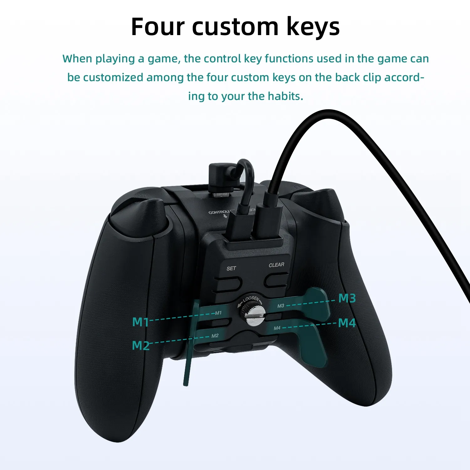 Xbox Controller Back Button Attachment Adjustable Paddles & Turbo ...